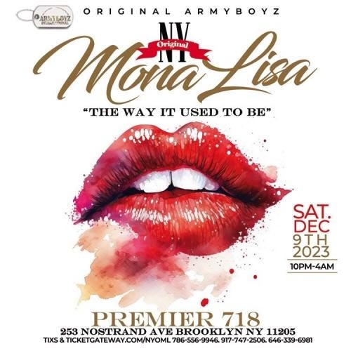 NY ORIGINAL MONA LISA PARTY - Michelle Newyork - Medium