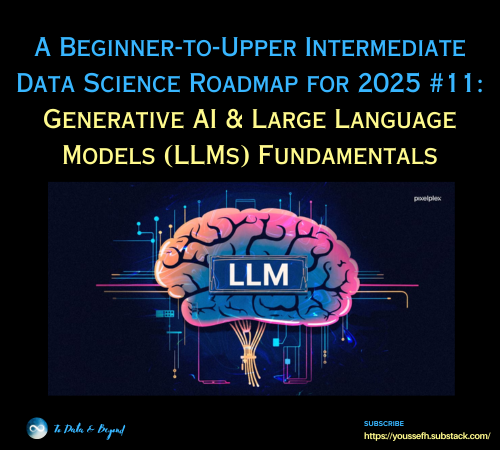 A Beginner-to-Upper Intermediate Data Science Roadmap for 2025 #11: Generative AI & Large ...