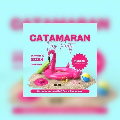 Catamaran Beach & Day Party - Harry Ajax - Medium