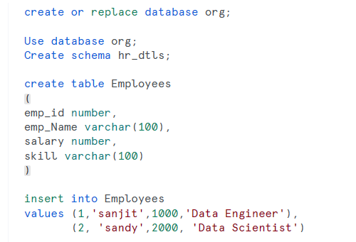 Puzzle of Snowflake Cloned Table: Snowflake Favourite interview ...