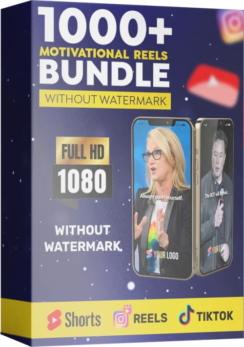 1000+ MOTIVATIONAL REELS PACK U CANT AFFORD TO MISS Digital - other download products | by ...