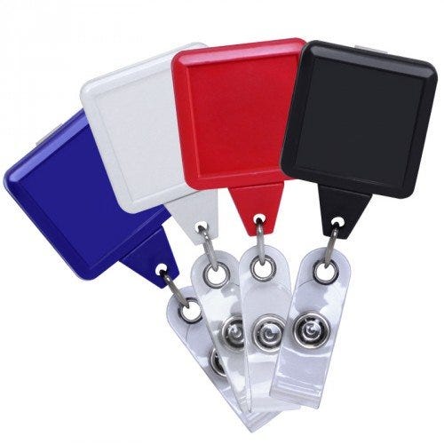 Custom Square Badge Reel - FASTPRINTSTAR LLC - Medium