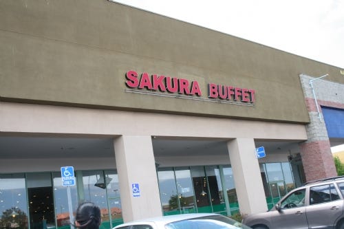 Around Town: Sakura Buffet. The Sakura Buffet sells a wide variety ...