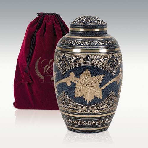 Marble Patina Brass Cremation Urn — Free Velvet Pouch | by Shoppingsy ...