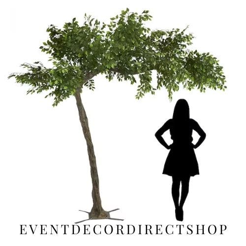 11ft Tall Artificial Grand Arch Fake Fig Leaf Tree Centerpiece ...