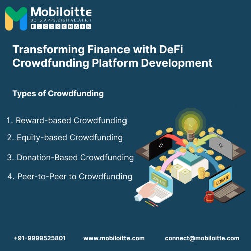 Transforming Finance with DeFi Crowdfunding Platform Development | by Mobiloitte Technologies ...