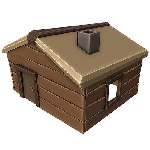 Low-poly model in Blender: a small cabin | by Mina Pêcheux | Geek ...