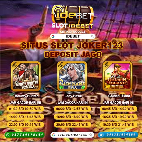 IDEBET Bandar Slot Joker Deposit Via Bank Jago 24 Jam | by ...