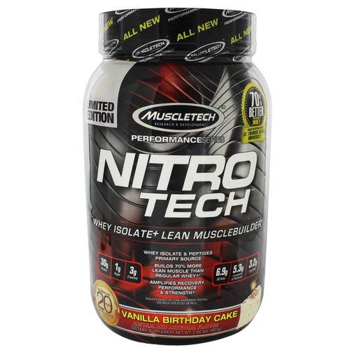 Muscletech Nitro Tech 4lbs any flavor 50% cashback | by BCAA online in ...