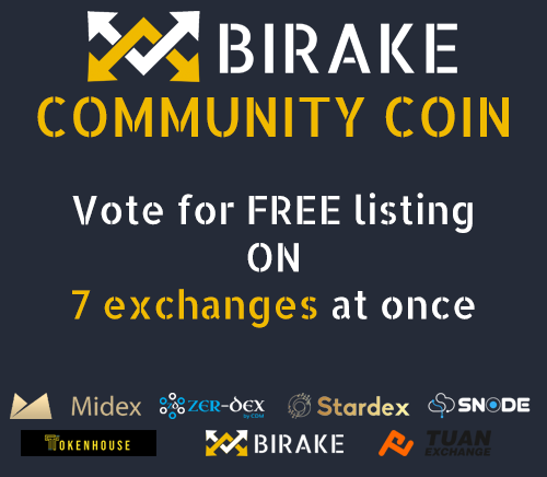 Birake Community Coin- Vote!. Birake will start a new campaign Birake ...