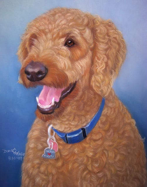“Rusty”. Day 313 of my artwork retrospective | by DonnaKazo | Medium