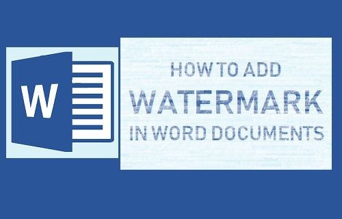 How to Add a Watermark to a Word Document | by Daniel Wilson | Medium