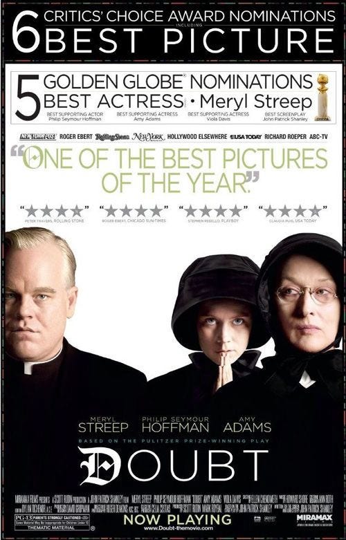 Doubt (2008), Miramax, Philosophical Film Analysis | by Aaron R ...