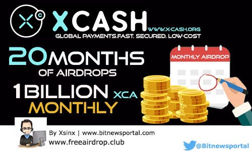 XCash Coin 20 Months of Airdrop. Original Article | by Xsinx ...
