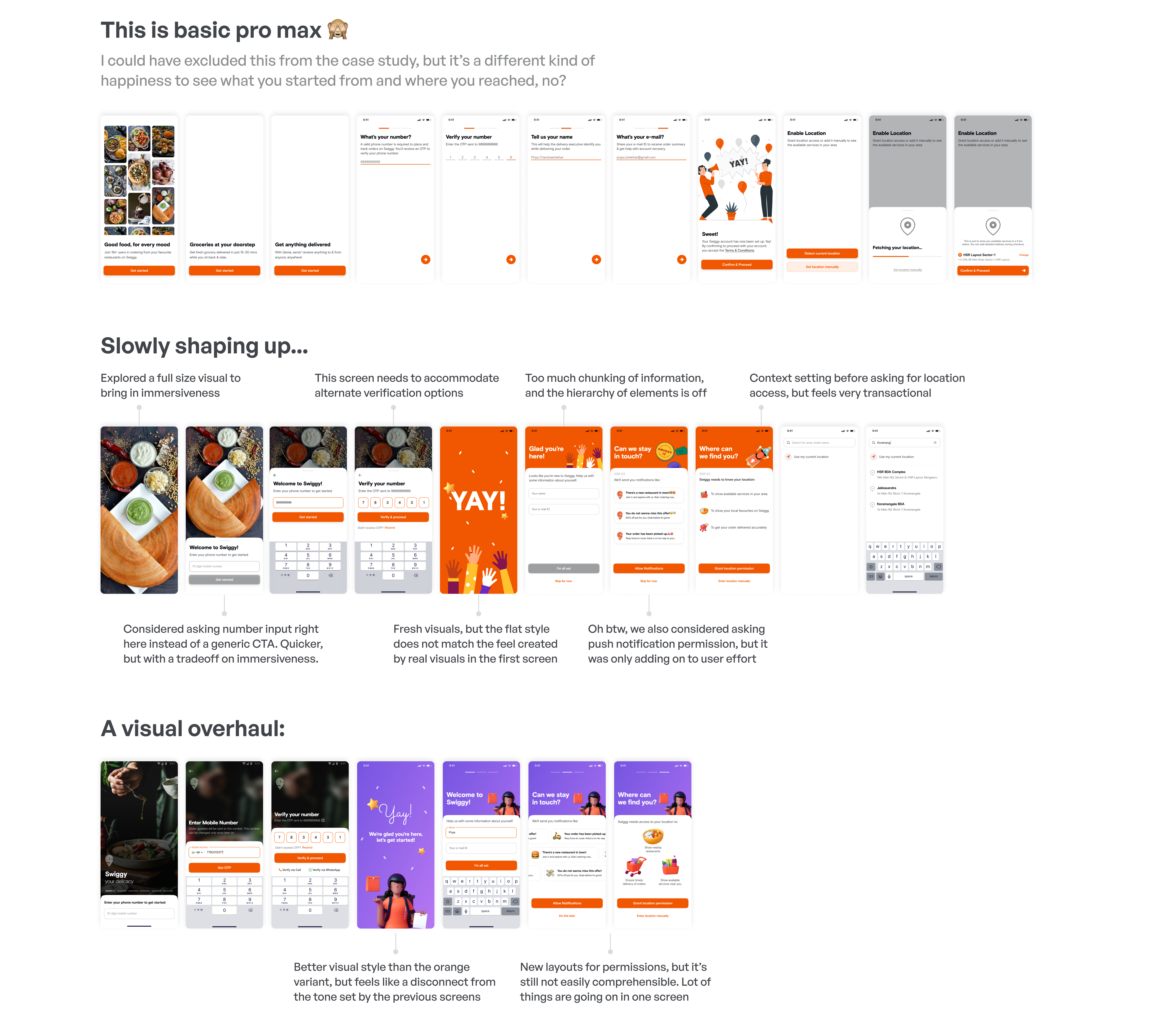 Redesigning Swiggy’s new user onboarding — A product design case study ...
