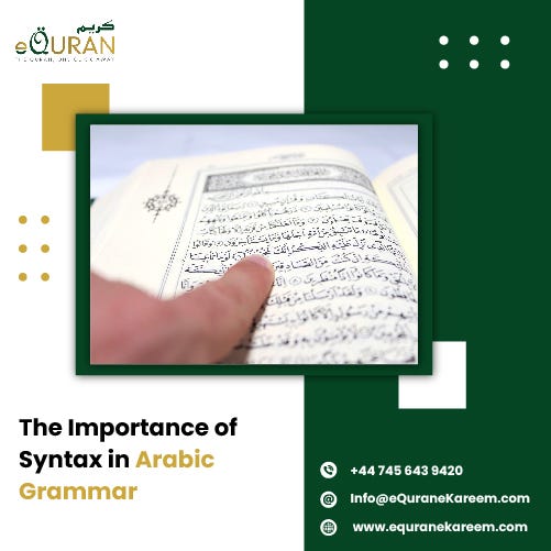 Arabic Grammar: The Importance of Syntax in Arabic Grammar | by ...