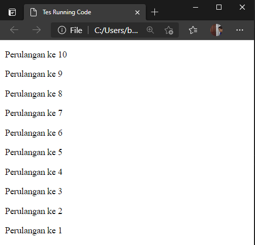 Contoh penerapan Loop dalam JavaScript | by Bambang S Gandhi | Medium
