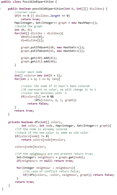 Leetcodepossible Bipartition Given A Set Of N People Numbered 1 2 By Himaanshu Shukla