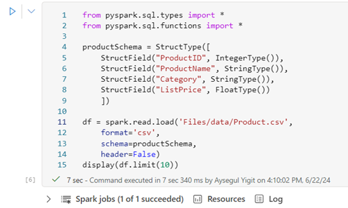 Dataframe Operations with Apache Spark — Microsoft Fabric | by Ayşegül Yiğit | Microsoft Power ...