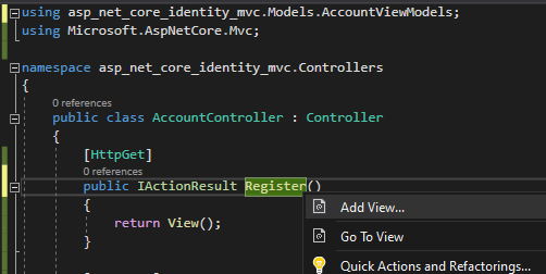 ASP.NET Core Identity Kullanıcı Kayıt İşlemleri | by Cihan Asan | Medium