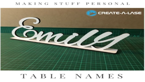How To Make A DIY Table Name Design | createalase
