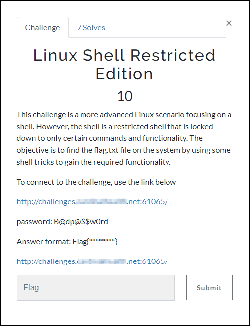 Internal Ctf — Linux Linux Shell Restricted Edition By Cron Swanson Medium