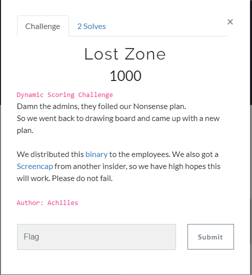 Evlz-CTF 2019: LostZone(1000) Writeup | by Achilles | Medium