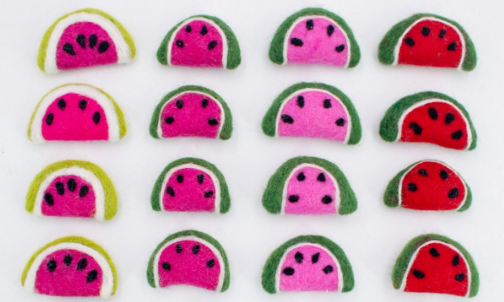 Fruits and vegetables made from felt and yarn - David Brown - Medium