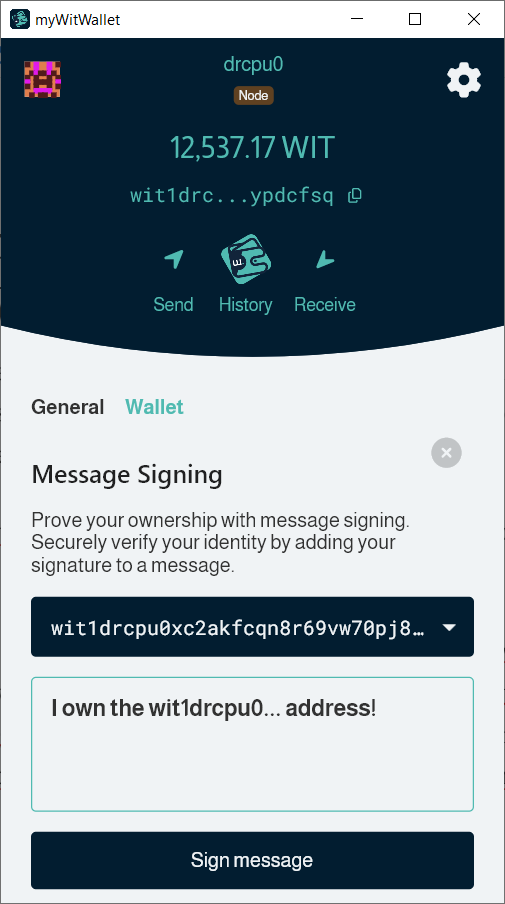 How to prove wallet ownership in myWitWallet? | by drcpu | The Witnet Oracle Blog | Medium