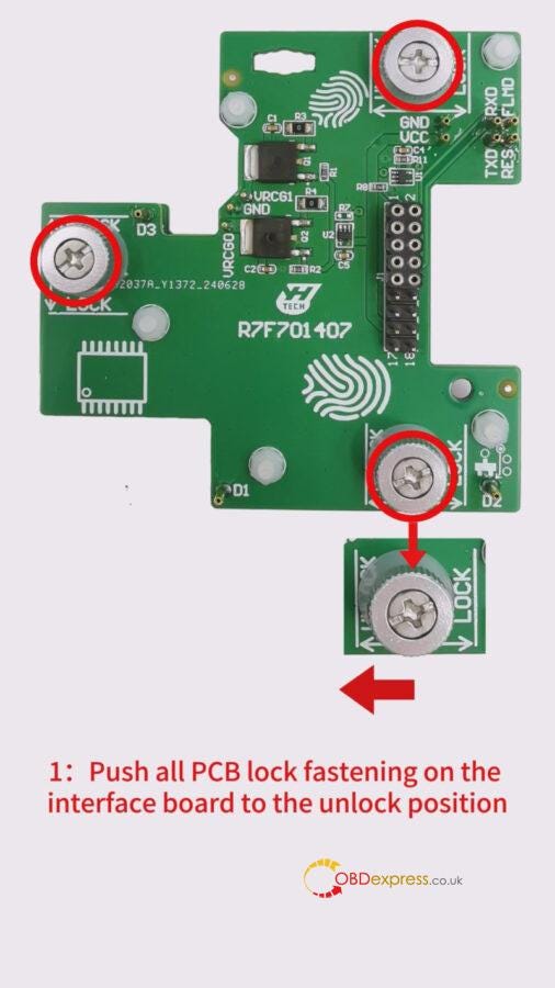How to install the Yanhua ACDP Module 34 interface board (R7F701402 ...