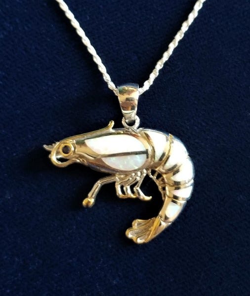 A Variety of Pendants and Rings Including Sterling Silver Shrimp ...