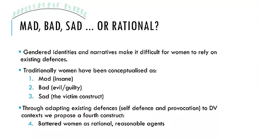 Defending mad, bad, sad women who murder | by SAHR | Strategic Advocacy ...