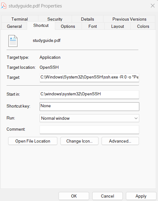 Pdf Shortcut File With Ssh Executed Dynamic Reverse Socks Proxy And Password File Stealer By