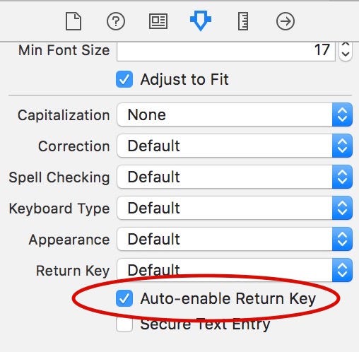 確保使用者輸入內容的Auto-enable Return Key. 為了防止使用者忘了輸入表單欄位的內容，我們常常要費心地加上字串是否為空的檢查。其… | by 彼得潘的 iOS App ...