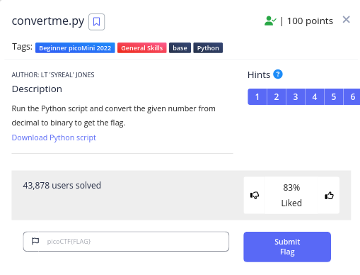 Beginner picoMini 2022 — convertme.py Challenge | by Waltech Academy | Medium