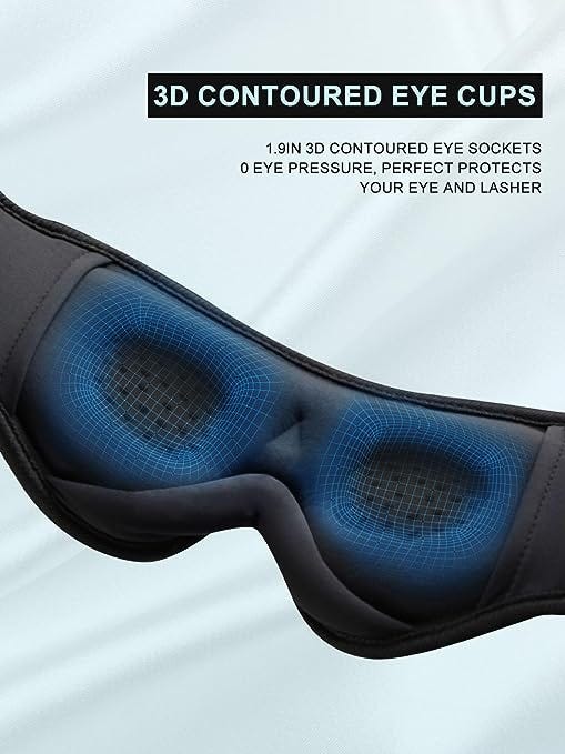 LC-dolida Sleep Mask with Bluetooth Headphones Bluetooth Sleep Mask ...