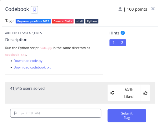 picoCTF 2019 — codebook. Hello world … 👋 | by Waltech Academy | Feb, 2024 | Medium