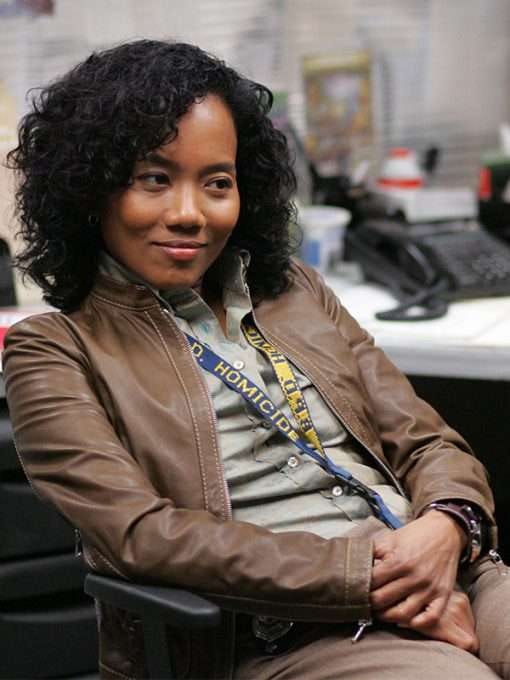 Det. Shakima Kima Greggs The Wire Leather Brown Jacket - The American ...