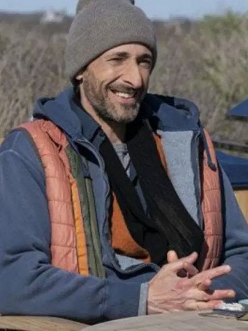 Sucession Adrien Brody Puffer Vest - The American Outfit - Medium