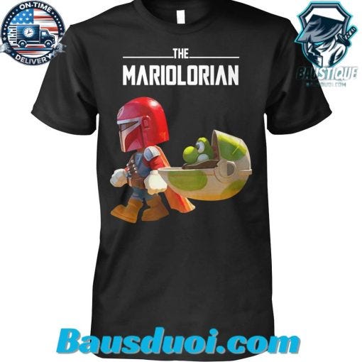 Mariolorian T-Shirt: A Must-Have for Star Wars and Super Mario Fans ...
