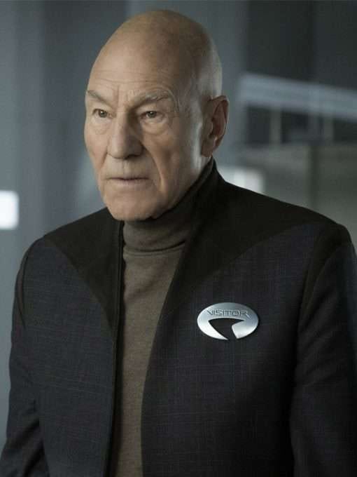 Jean-Luc Picard Star Trek Picard Black Coat - The American Outfit - Medium