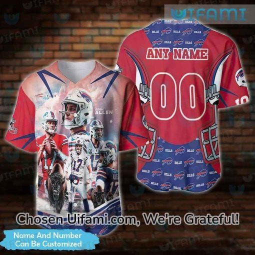 Personalized name Josh Allen Baseball Jersey Superior Bills Josh Allen ...