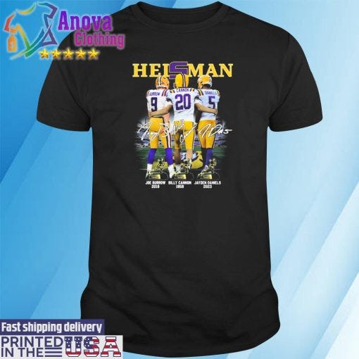 Official Heisman LSU Tigers Joe Burrow 2019, Billy Cannon 1969, Jayden ...