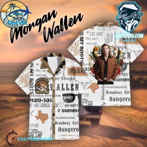 Morgan Wallen Norris Hawaiian Shirt — A Baustique Must-Have | by ...