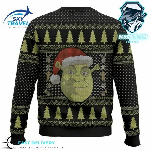 Shrek Merry Shrekmas Ugly Sweater Style Christmas | by bausduoi | Medium