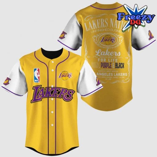 NBA Los Angeles Lakers Nation Baseball Jersey | by US Store z | Aug ...