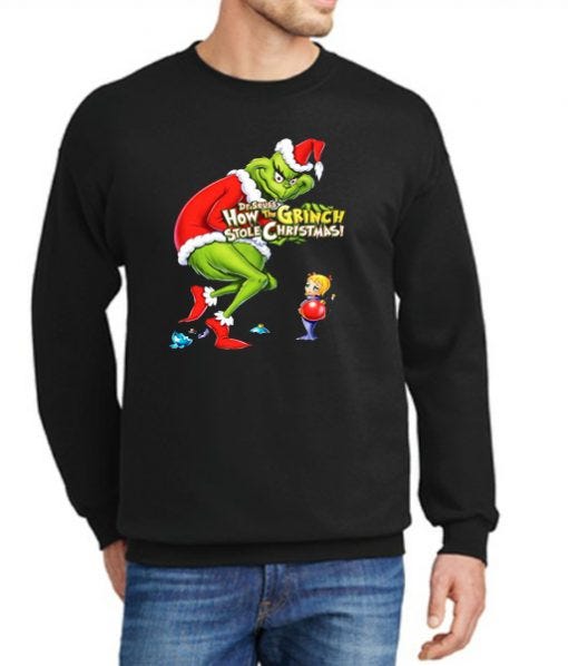 Dr Seuss How The Grinch Stole Christmas New graphic Sweatshirt | by ...