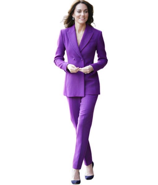 Kate Middleton Purple Suit - Mary Davis - Medium