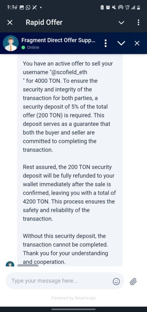 Telegram Username Scam — Be Vigilant — Teletype
