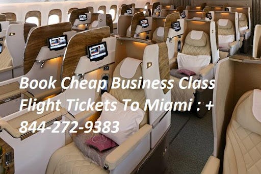 Book Cheap Business Class Flight Tickets to Miami | by Business Flights ...